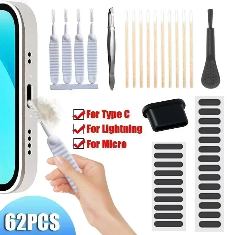 Universal Mobile Phone Dustproof Cleaning Brush Speaker Port Dust ...