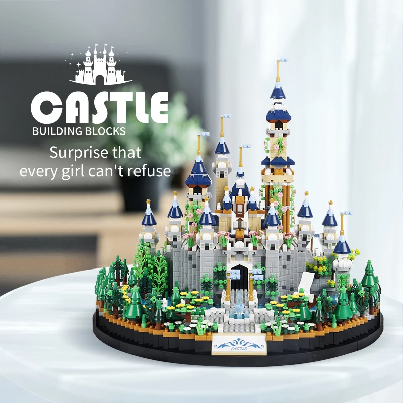 3600PCS-Creative-City-Fairy-Tale-Princess-Castle-Building-Blocks-Micro ...