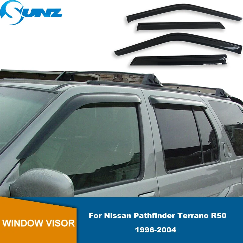 Car Window Deflector For Nissan Pathfinder Terrano R50 1996 1997 1998 ...