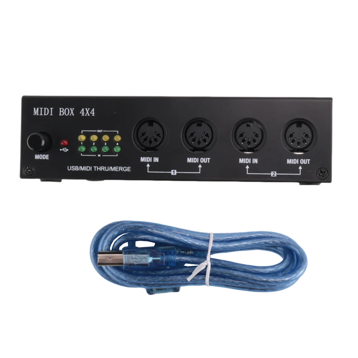 Interface USB MIDI com Thru para Conexão de Instrumentos Musicais em 64 ...