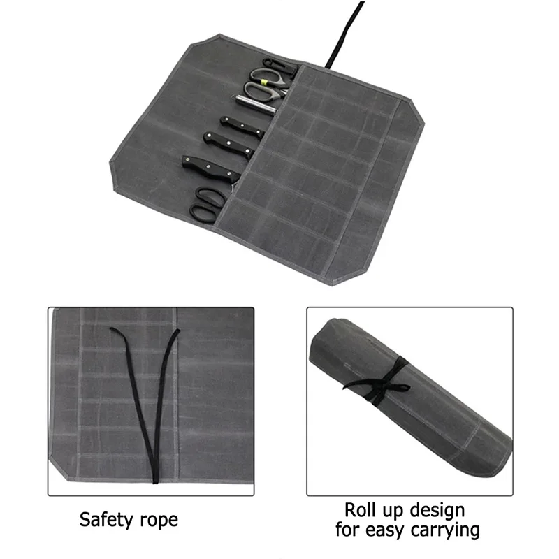 Portable Waterproof Waxed Canvas Storage Bag for Outdoor Camping ...