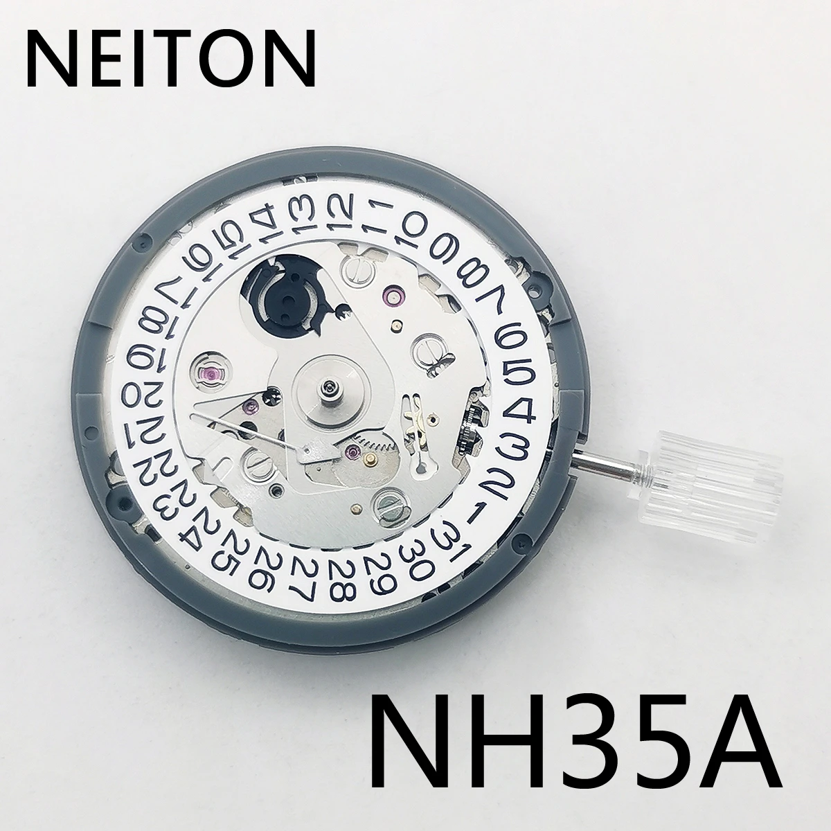 Japan Seiko Nh35a Premium Mechanical Movement Nh35 White Date Wheel 24 ...