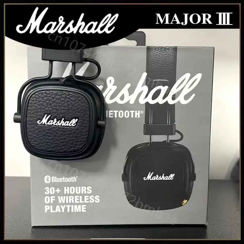 Original Marshall Major III Wireless Bluetooth Headphones Wireless Deep ...