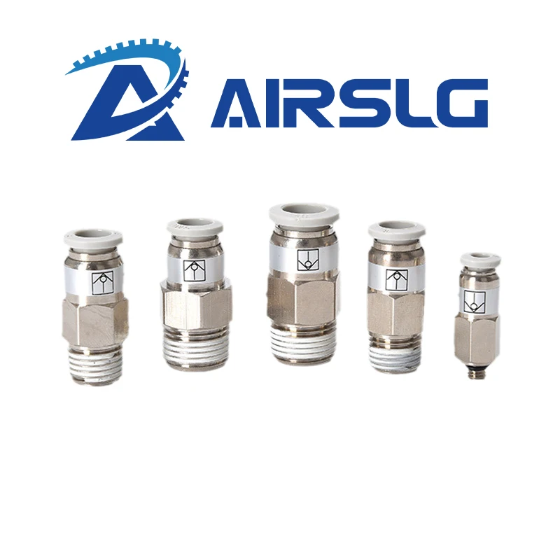 Quick-connector-PCVC-check-valve-AKH-SPC-VPC-threaded-straight-pipe ...