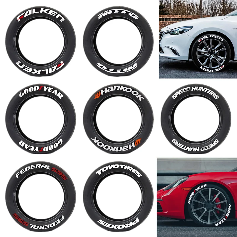 4PCS-8PCS-Car-Tires-Rim-Stickers-PVC-3D-Siamese-Styling-Letter-Decals ...