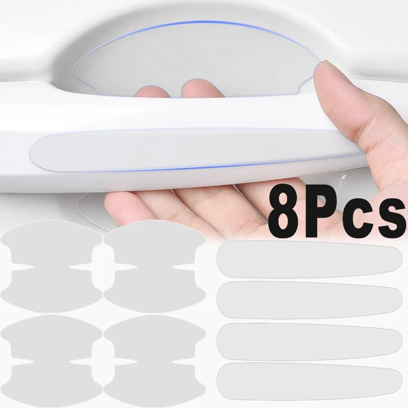 Car-Door-Handle-Protective-Stickers-Transparent-Silicon-Anti-collision ...