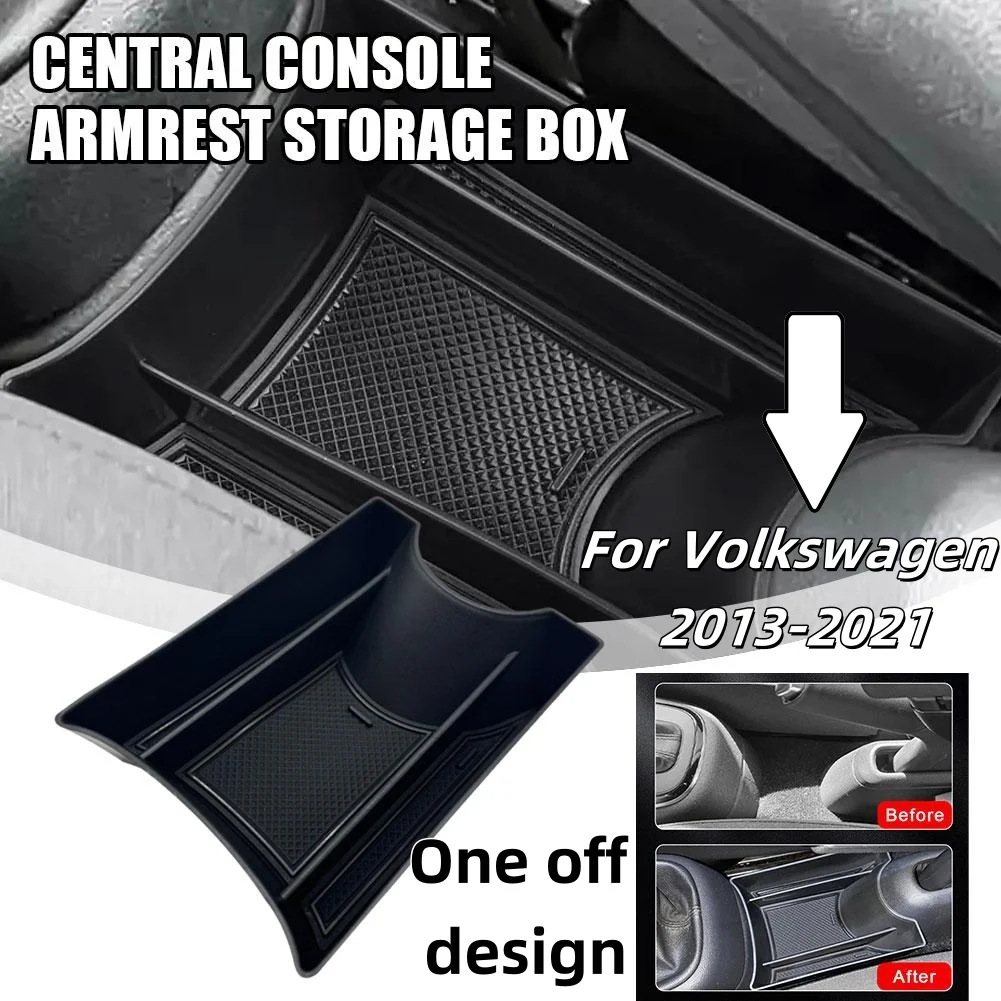 For-Volkswagen-2013-2021-Central-Control-Armrest-Box-Storage-Box ...