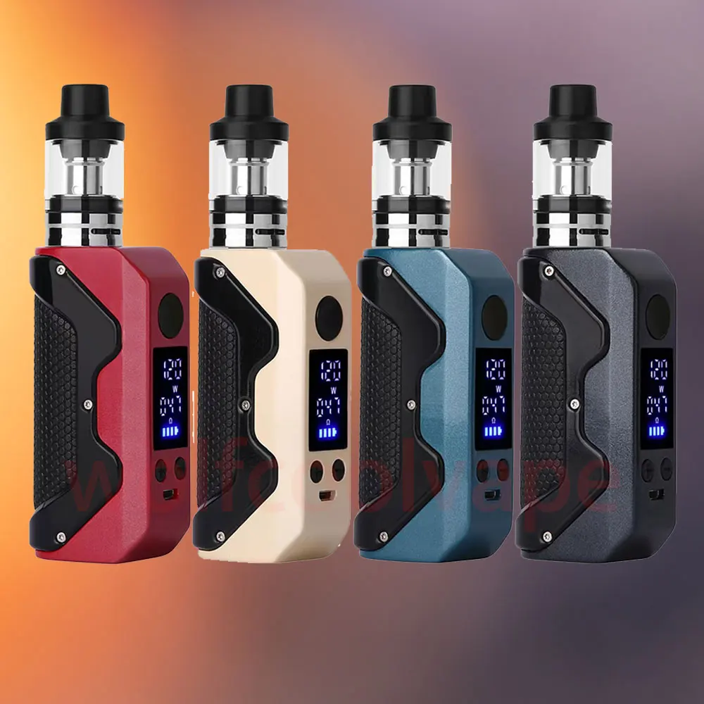 Electronic Cigarette 120W Box Mod Vape Kit Adjustable 2200mah Battery with 3ml Tank Huge ...
