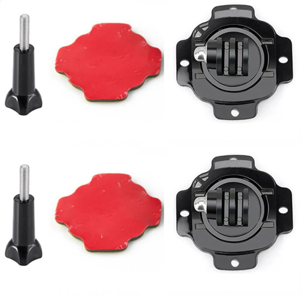 360 Motorcycle Helmet Rotary Adhesive Base Mounts for GoPro Hero 12 11 ...