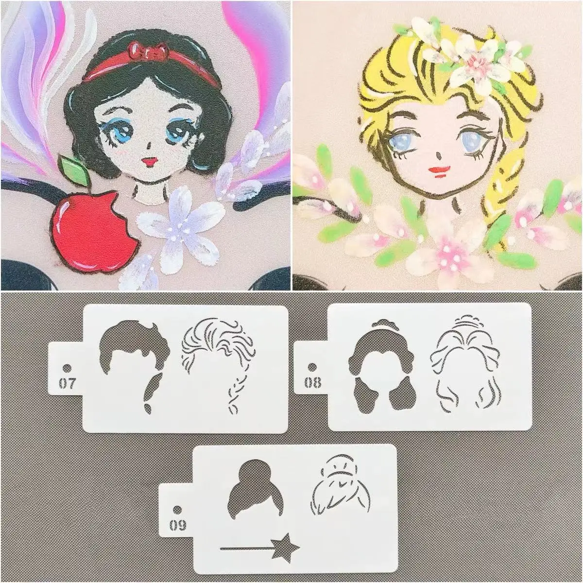 15pcs-Children-Stencils-Face-Painting-Washable-Body-Face-Tattoo-Spray-Painting-DIY-Template-For ...