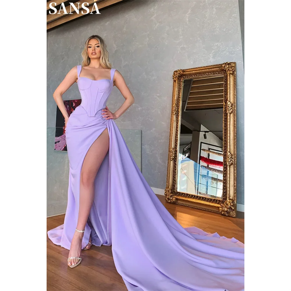 Sansa-Sexy-Purple-Satin-Floor-Length-Evening-Dresses-Mermaid-Side-Split ...