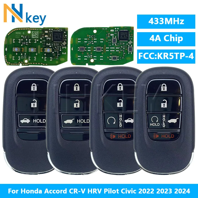 Honda Key Programming Tool 2022-2024 Honda Civic / 4-Button Smart Key ...