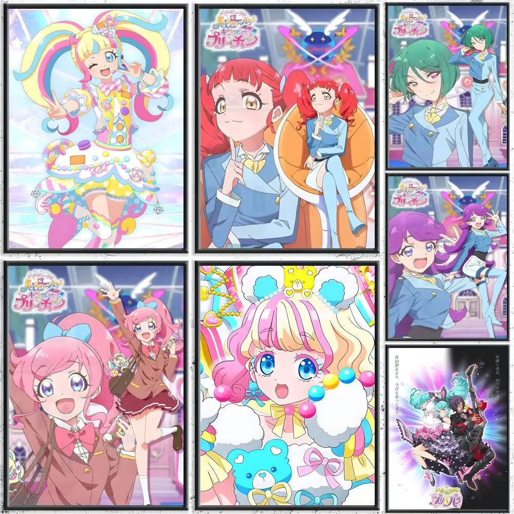 idol anime Kiratto Pri Chan Poster HD Waterproof Self-Adhesive Wall Art ...