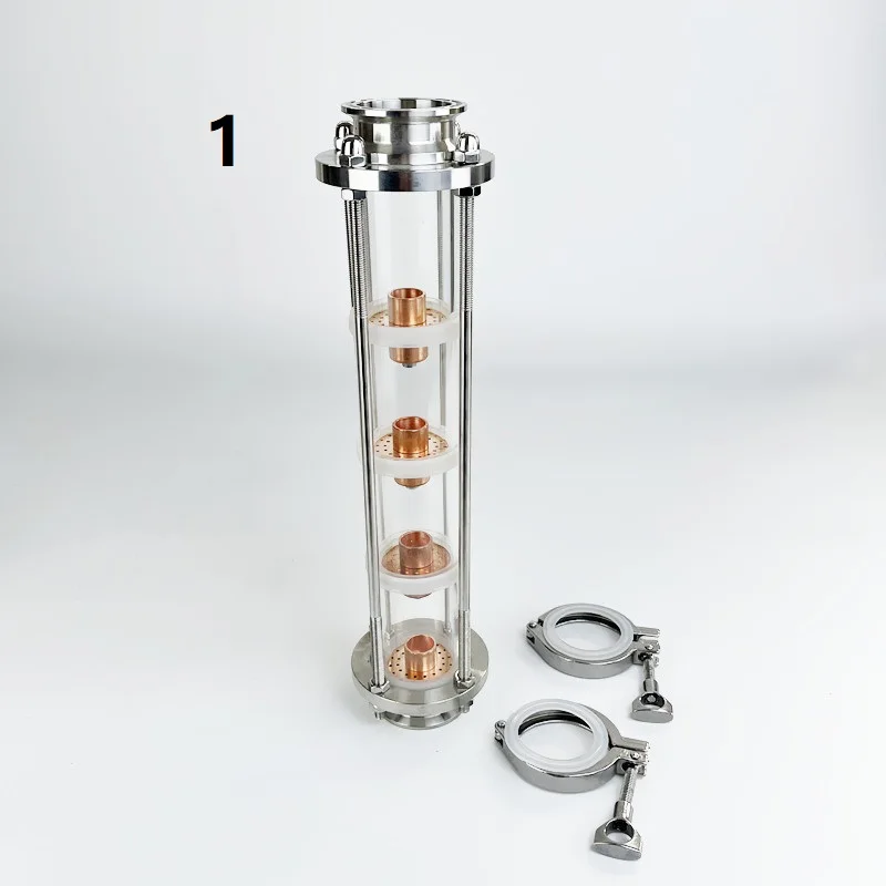 2inch-51mm-OD64mm-Distiller-Glass-Column-For-Distillation-4-Floors ...