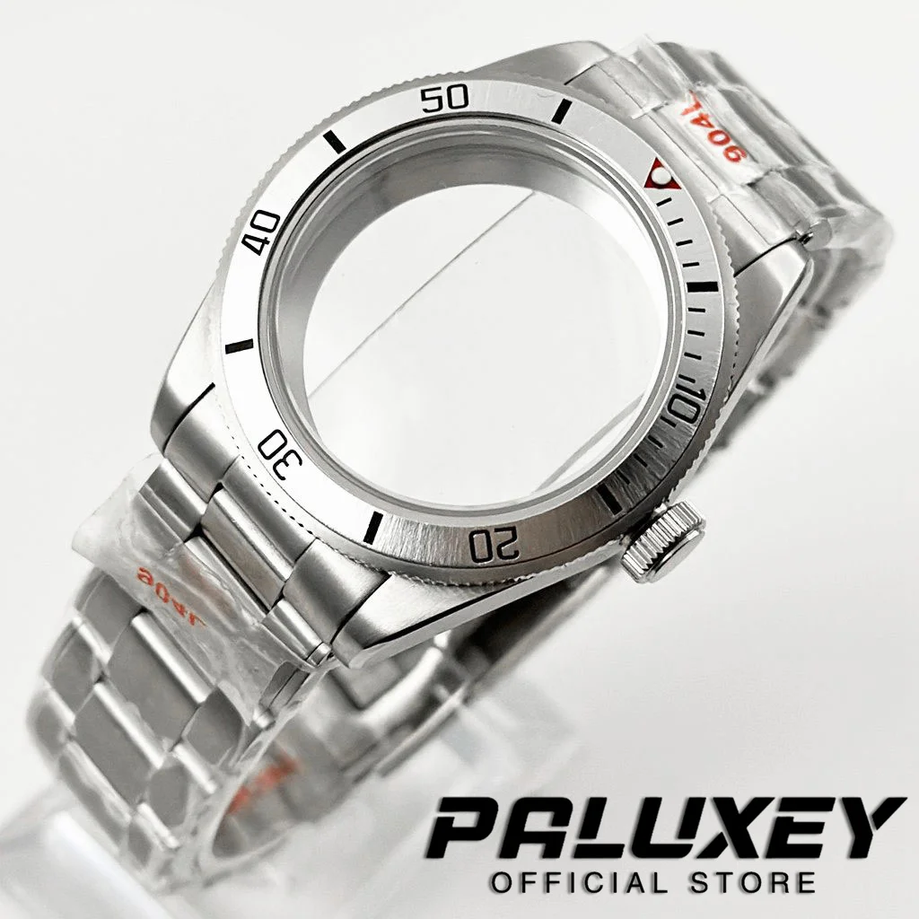 39MM 20ATM Waterproof Domed Sapphire Crystal Silver BB58 Watch Case ...
