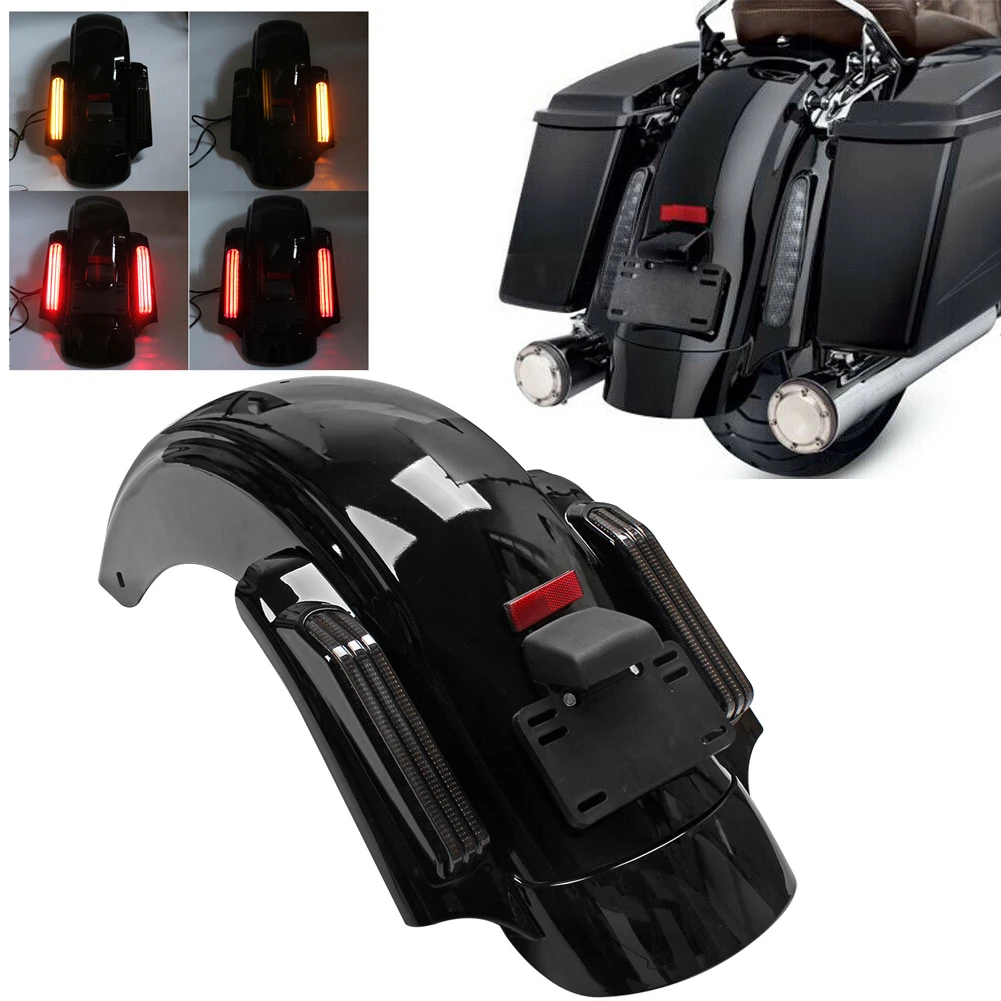 Motorcycle LED Rear Fender System Fit For Harley Touring Electra Street ...