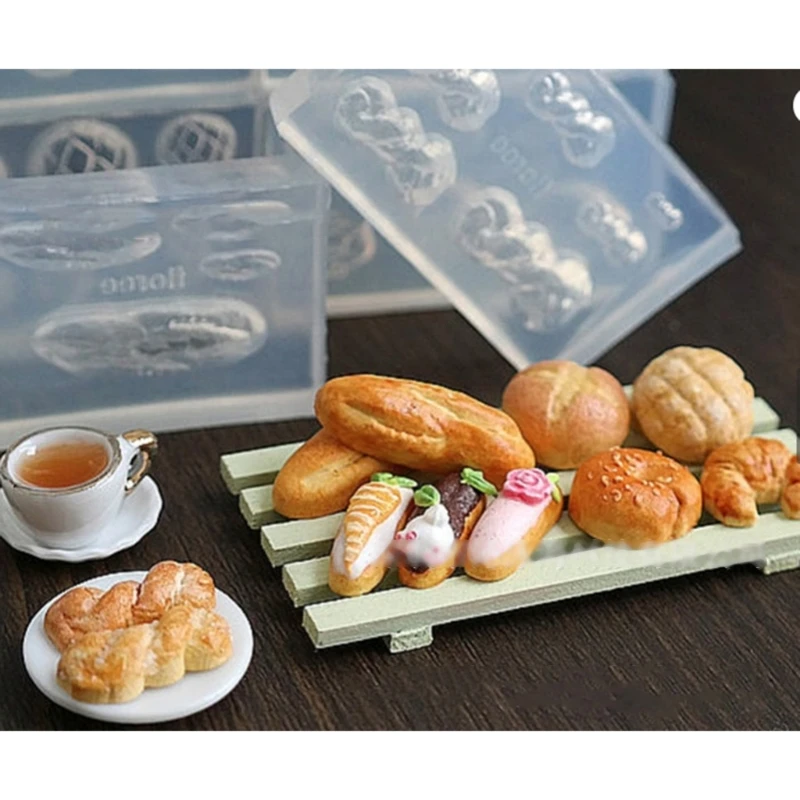DIY-French-Snack-Croissant-Crafts-Casting-Baking-Tool-Mini-Bread-Dessert-Crystal-Epoxy-Resin ...