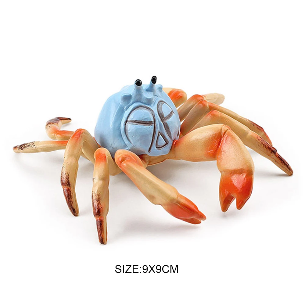 Simulation Ocean Sea Life Action Figure Crab Realistic Miniature ...