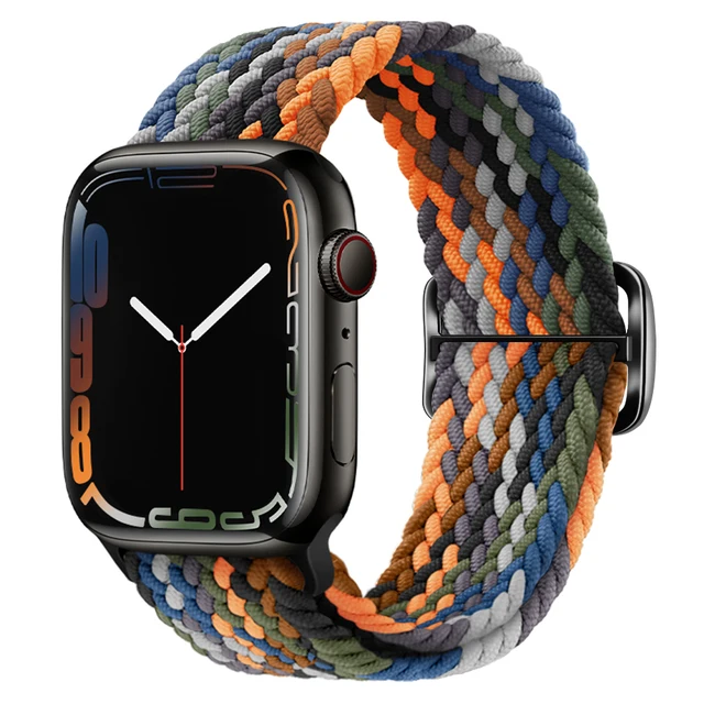 Braided Solo Loop For Apple watch band 49mm 45mm 41mm 44mm 40mm 38mm ...