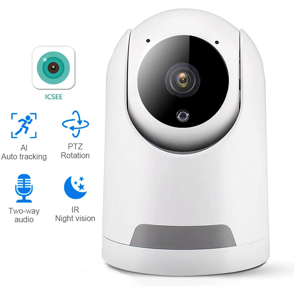 ICSEE 5MP Security WiFi Camera Indoor Wireless Mini IP Camera Baby ...