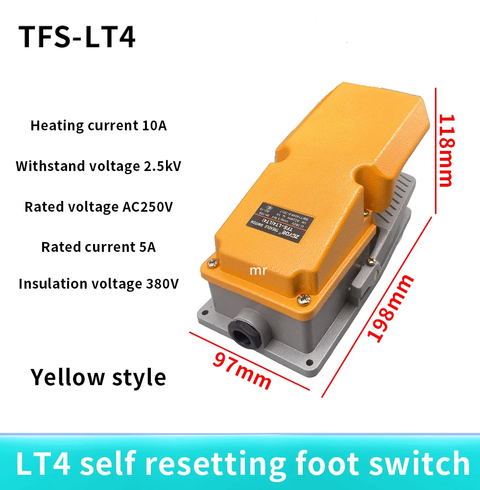LT4-foot-switch-aluminium-case-treadle-pedal-switch-for-machine-tool ...
