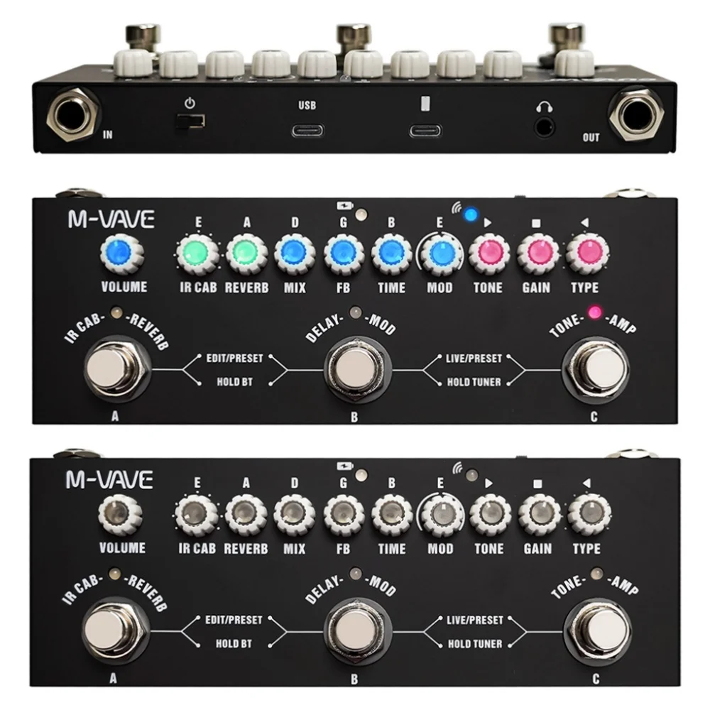 Digital-Electric-Guitar-Effector-Delay-Reverb-MOD-IR-Cab-Digital-Multi-Effects-Guitar-Pedal ...