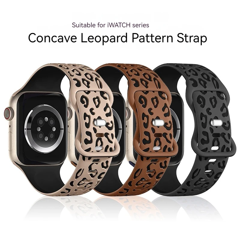 Leopard-print-double-colors-for-iWatch-Ultra-Band-49mm-44-40mm-45mm ...