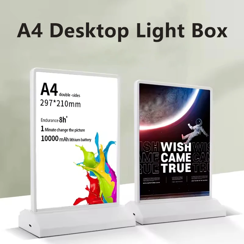 Rechargeable-A4-Desktop-LED-Light-Box-Wireless-Charging-Magnetic ...