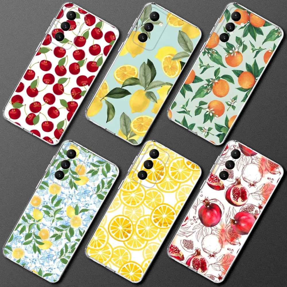 Custodia-in-Silicone-per-telefono-frutta-limone-ciliegia-per-Samsung ...