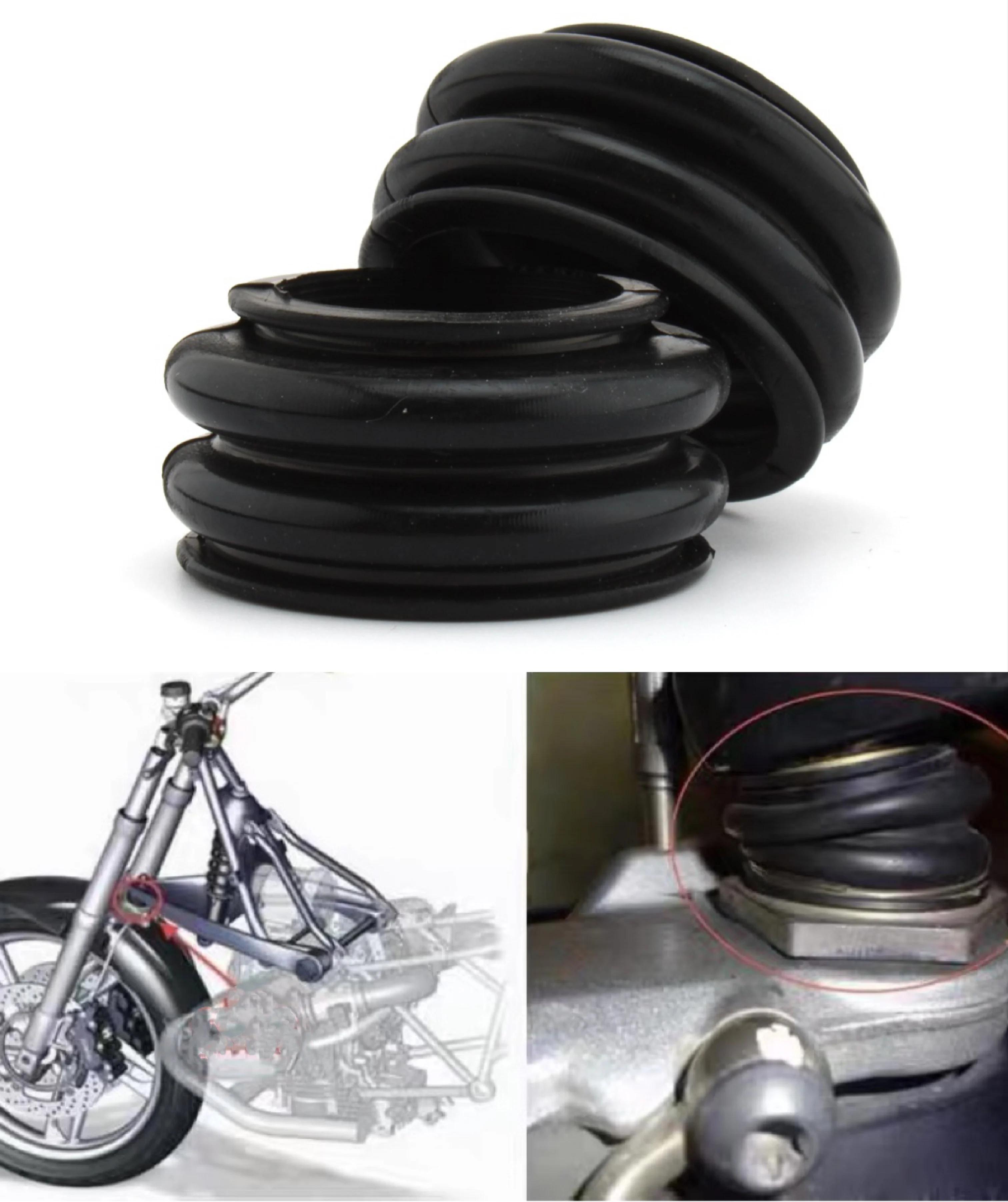 Ball Joint Telelever Boot สูบลมฝุ่นสำหรับ BMW R1200GS R1150 R1100 ...