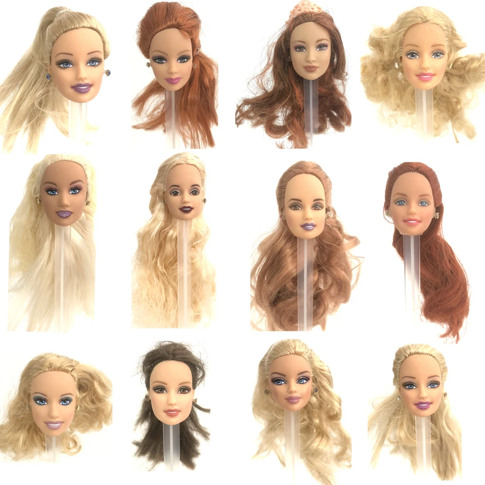 NK Mix Style 1 Pcs Fashion Doll Head For Girls' 1/6 Doll Accessories ...