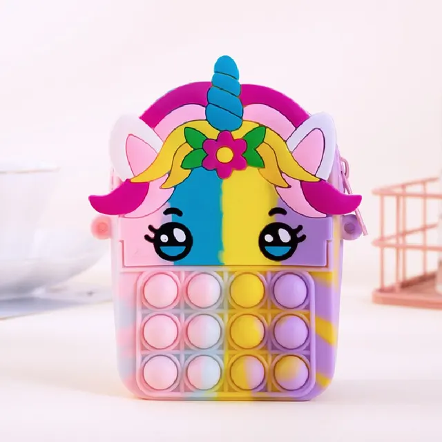 Pop Purse Silicone Sensory Push Pop Bubble Bag Crossbody Bag Antistress ...
