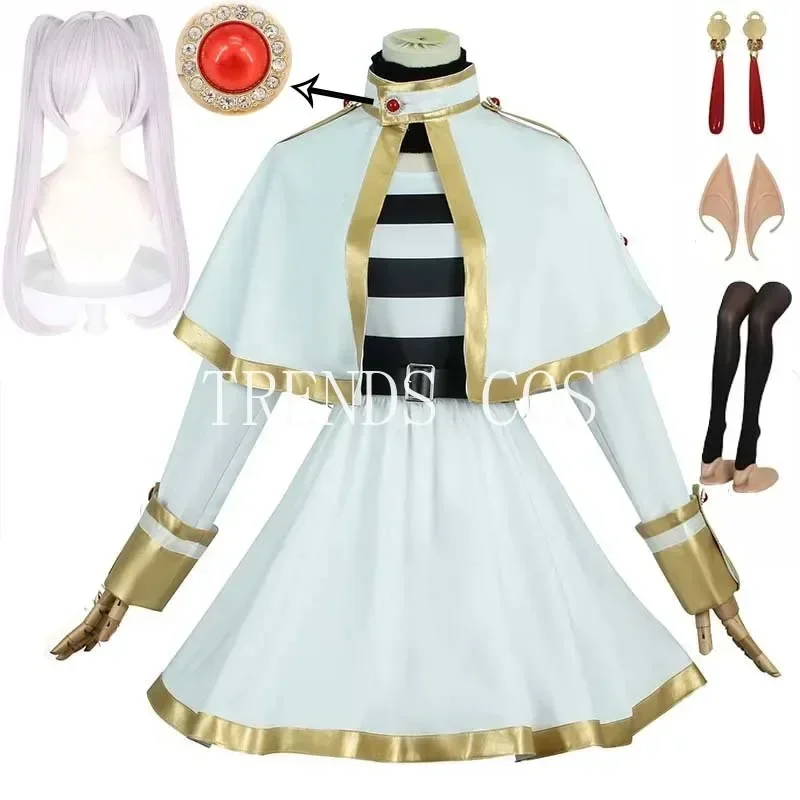 Frieren Cosplay Costume Anime Frieren Beyond Journey's End Dress Ears ...