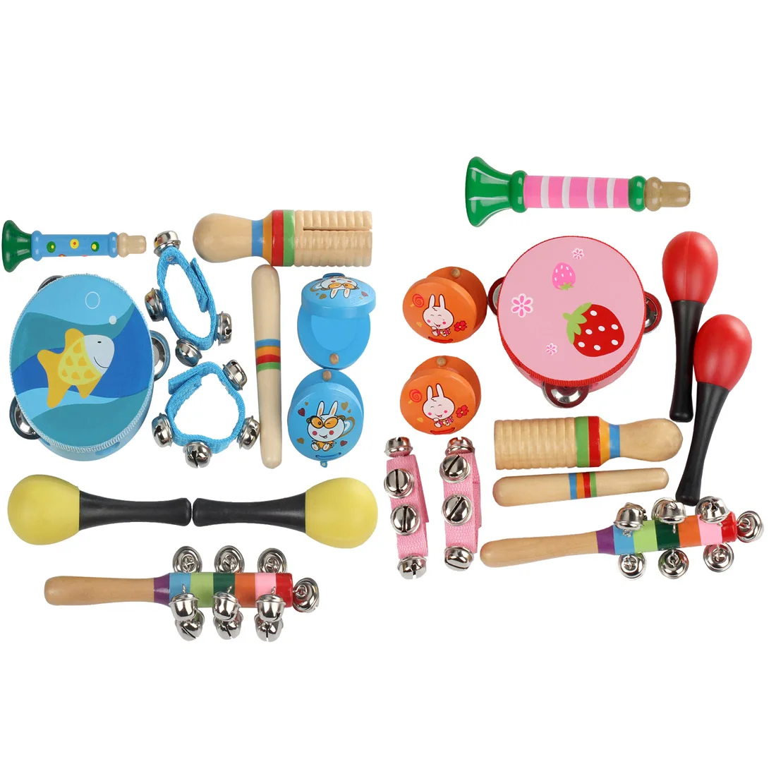 Orff-Conjunto-de-instrumentos-musicales-para-ni-os-y-ni-as-10-piezas-m ...