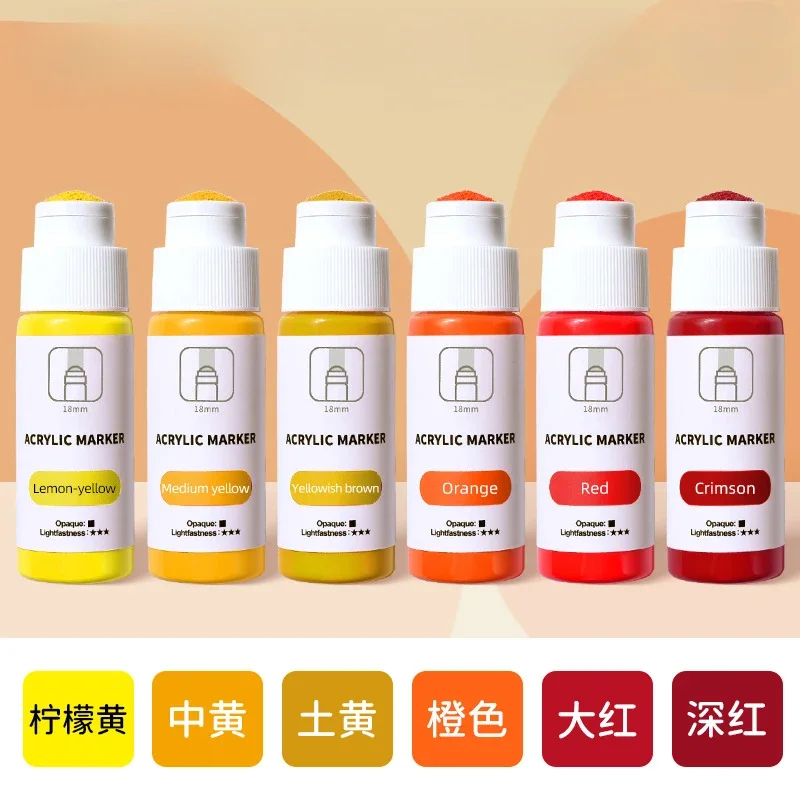 18mm-Graffiti-Flow-Pen-Odorless-Liquid-Acrylic-Pen-High-Coverage ...