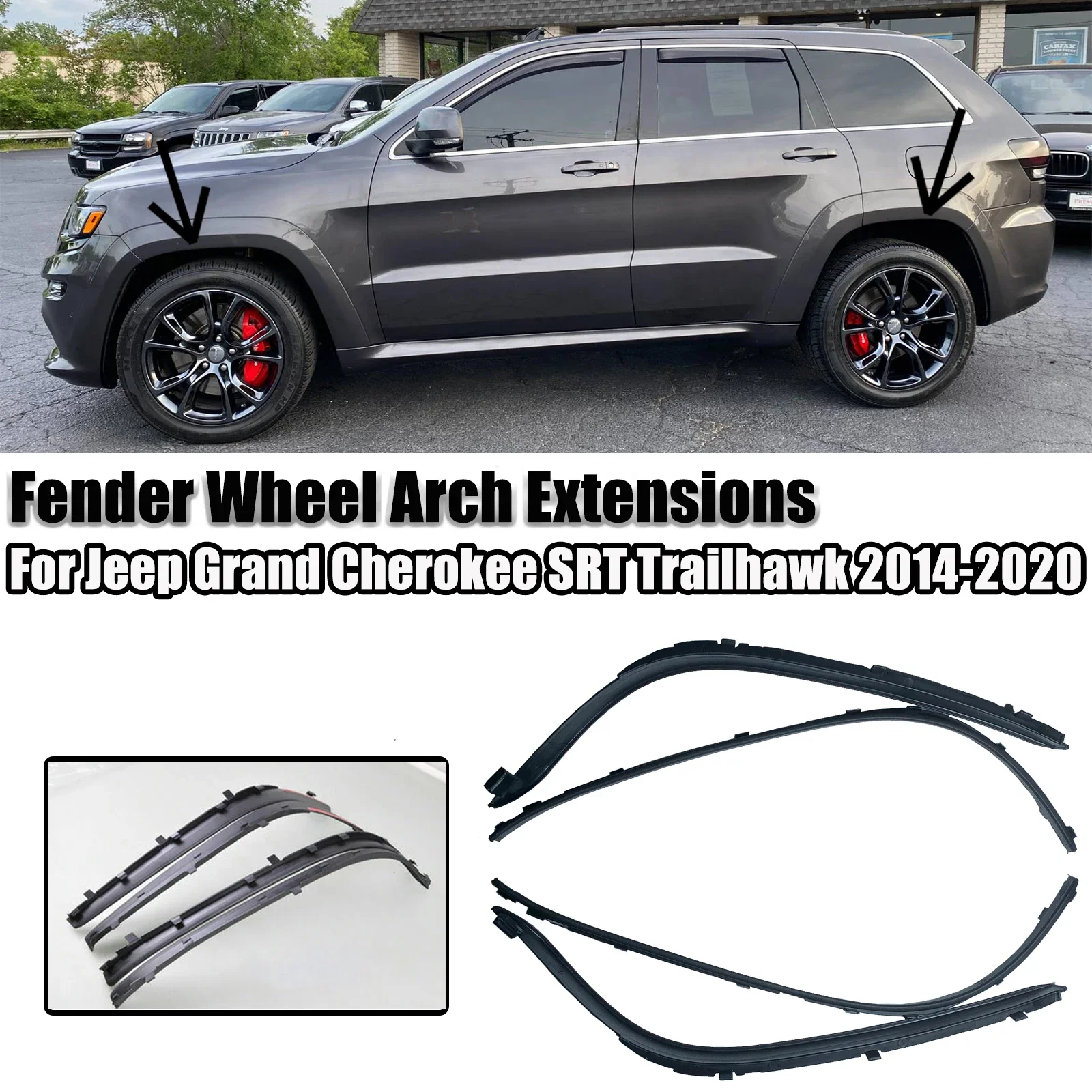 New-Fender-Wheel-Eyebrow-Arch-Extensions-Mudguard-For-Jeep-Grand ...