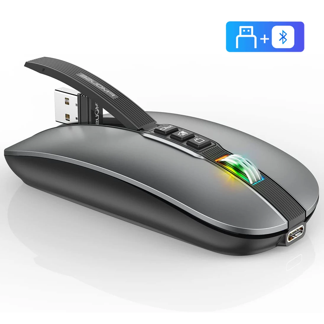 Original-FMOUSE-M113-Mouse-2-4G-Slim-Mouse-with-USB-Receiver-Wireless ...