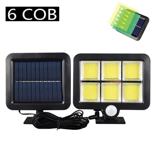 Solar Induction Wall Light Waterproof Split 100COB Separation Energy ...