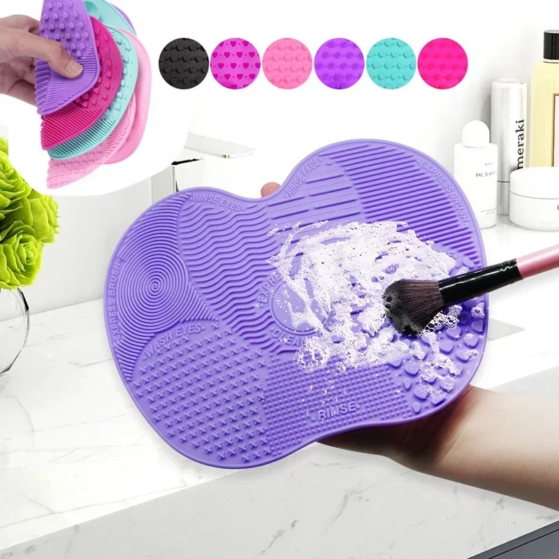 1-Pcs-Makeup-Brush-Cleaner-Pad-Silicone-Brush-Cleaner-Cosmetic-Make-Up ...