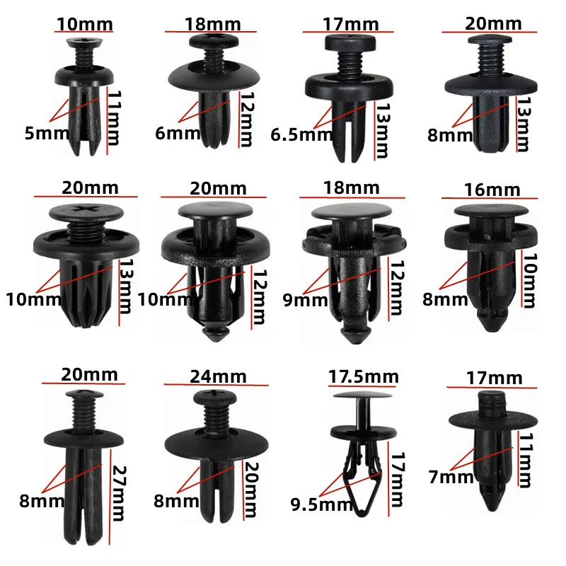 Car Bumper Fender Trim Panel Wheel Arch Trunk Cover Guard Fastener ...