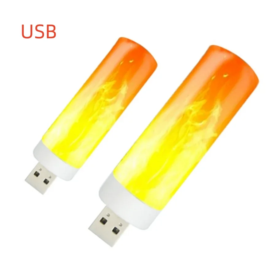 2PCS-USB-5V-LED-atmosphere-lamp-flame-flicker-candle-lamp-book-lamp ...
