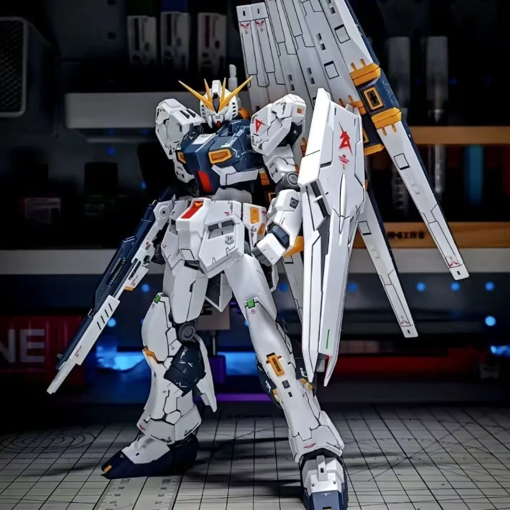 Gundam RG 1/144 RX-93 Nu Action Figure Anime Mecha Model Kit With Fin ...