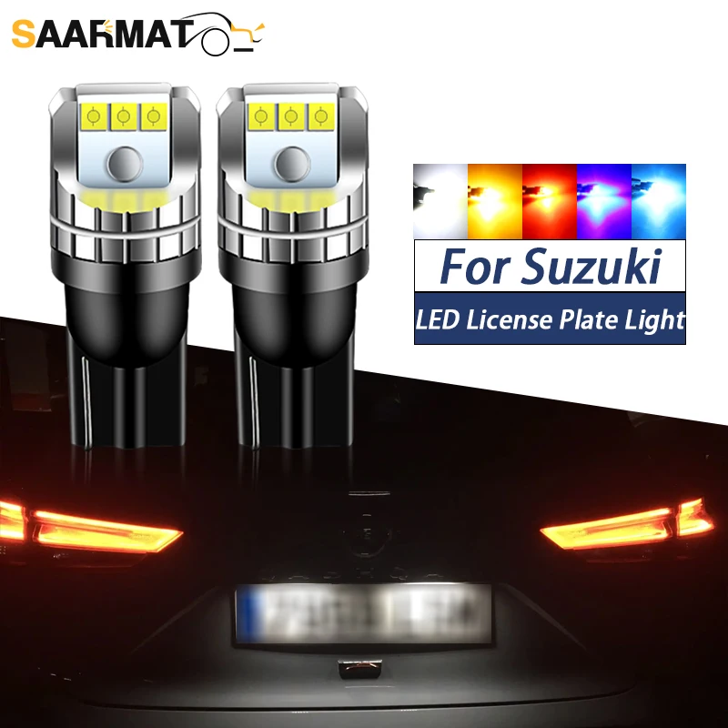 2pcs-LED-License-Plate-Light-W5W-T10-CANbus-For-Suzuki-Alto-Baleno ...