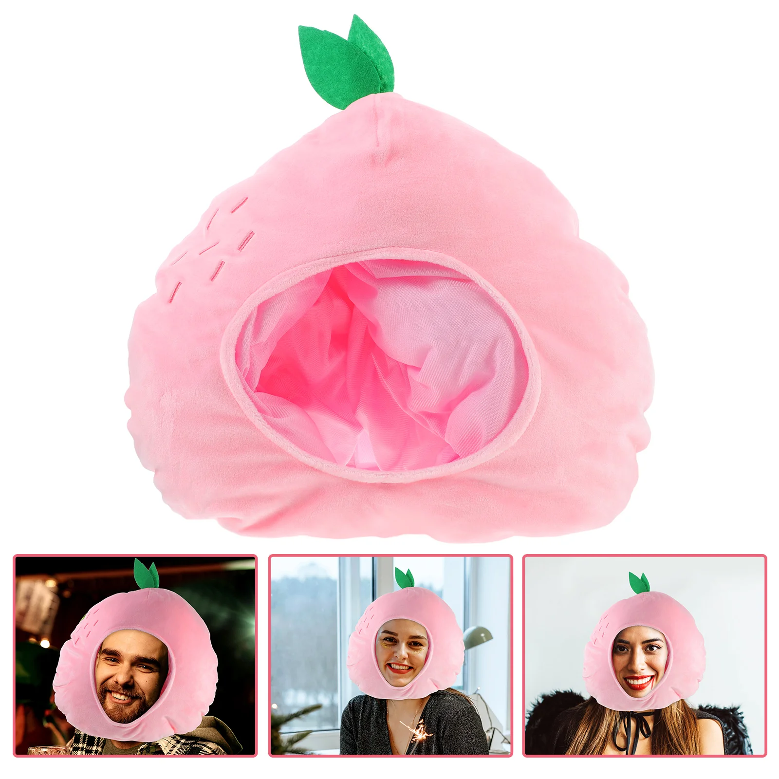 Peach Headgear Party Novelty Hat Funny Peaches Headdress Costume Cap ...