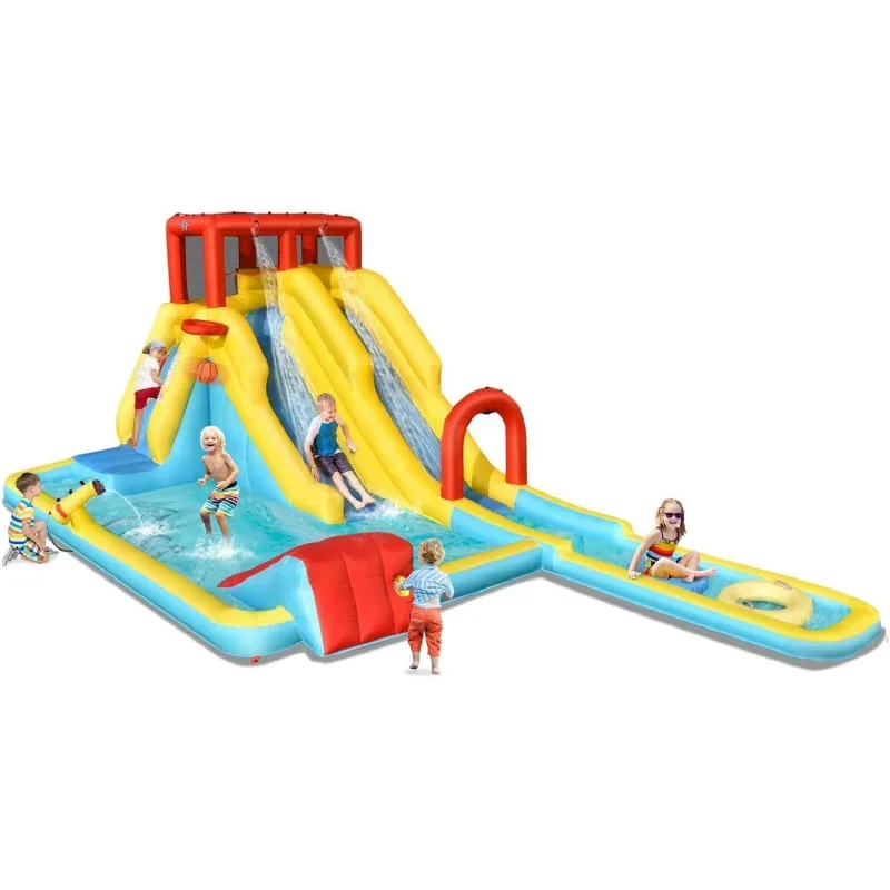 BOUNTECH-Inflatable-Slide-20-5x11FT-Mega-Waterslide-Park-Dual-Long ...