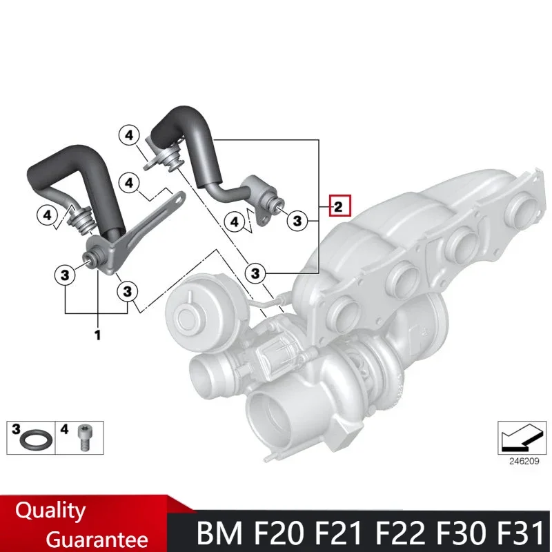 engine-cooling-system-Coolant-pipe-return-line-for-BM-F20-F21-F22-F30 ...