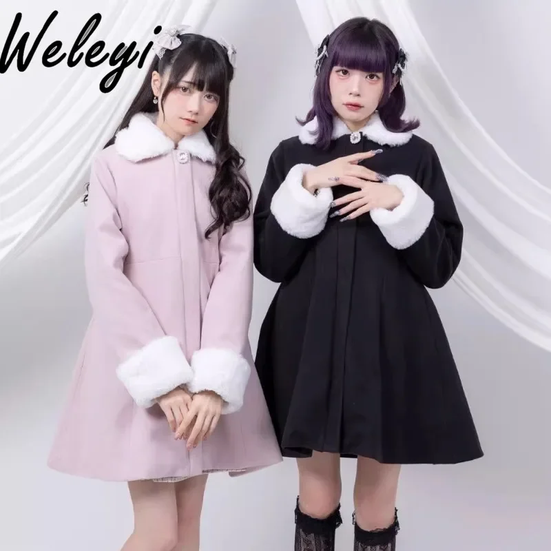 Women-Clothes-New-Kawaii-Winter-Warm-Woolen-Jacket-Cutecore-Japanese ...