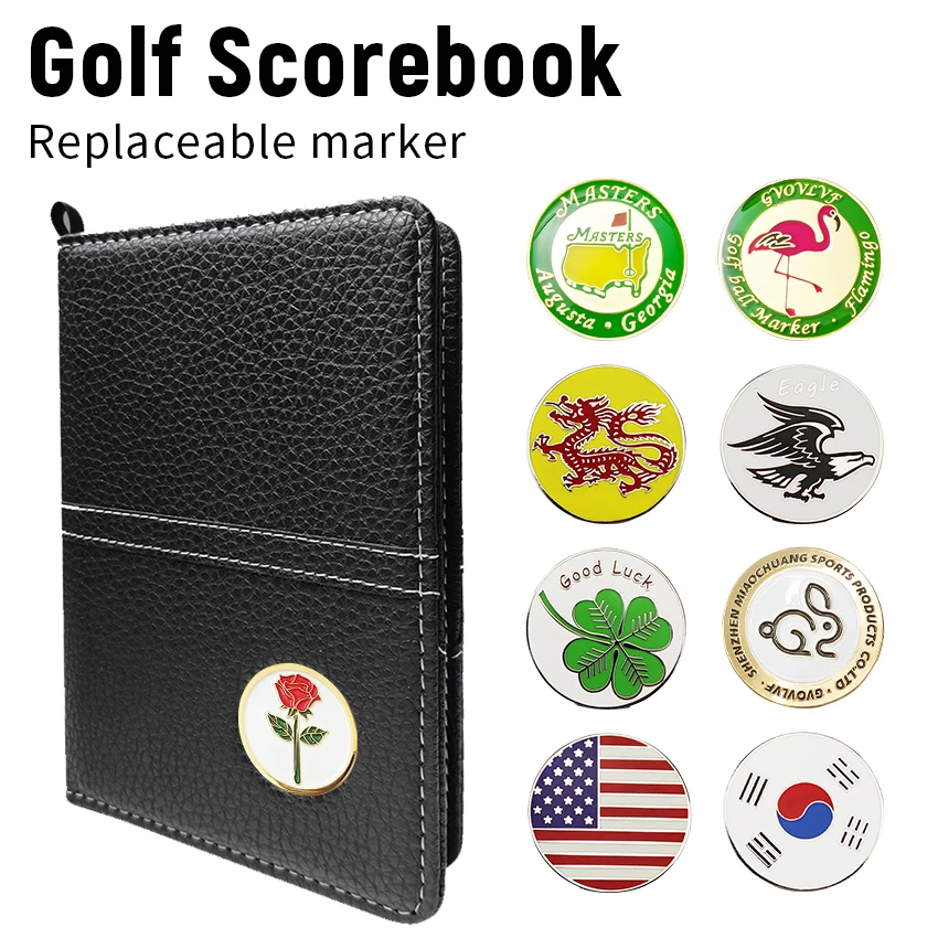 1-Set-Golf-Scorecard-Holder-Golf-Score-Card-Wallet-with-Card-Slot-and ...