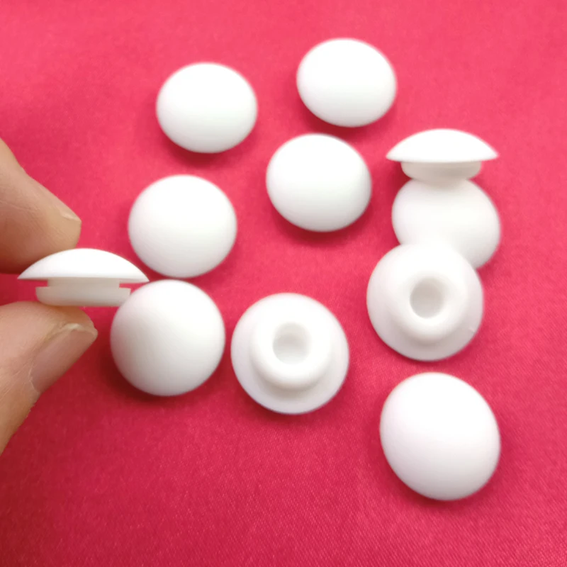 9-5mm-White-Black-Snap-on-Hole-Plugs-Silicone-Rubber-Sealing-Plug-End ...