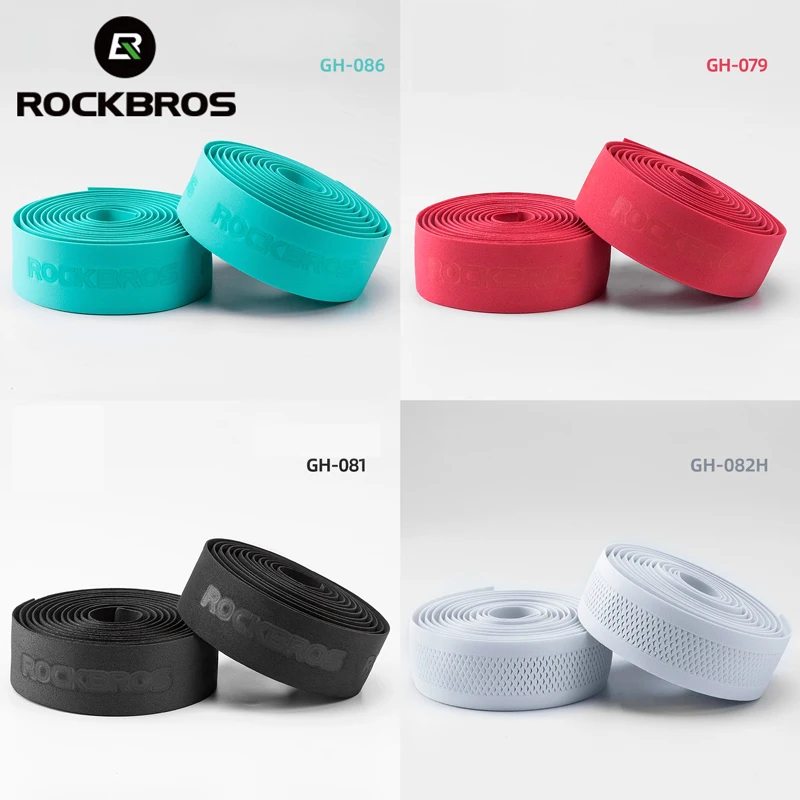 Red Tape ROCKBROS Bike Handlebar Tape - Road Bike Grip Tape Red, 2 ...